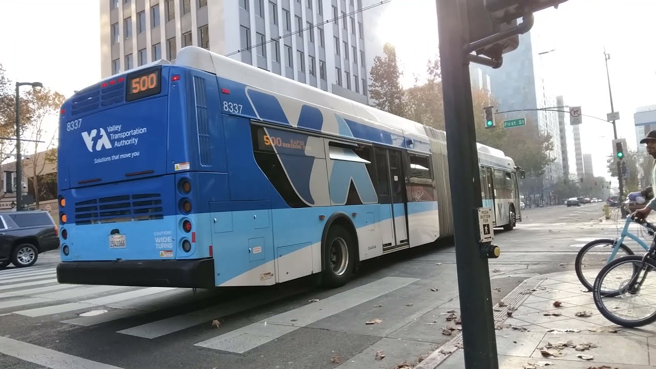 Santa Clara VTA 972 on the Green Line, 6428 on Route 73, 8337 on Route ...