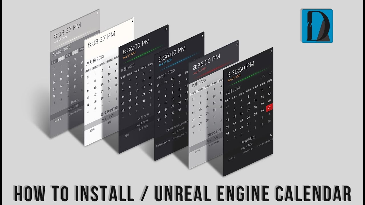 Ultimate Calendar for Unreal Engine. How To Install. - YouTube