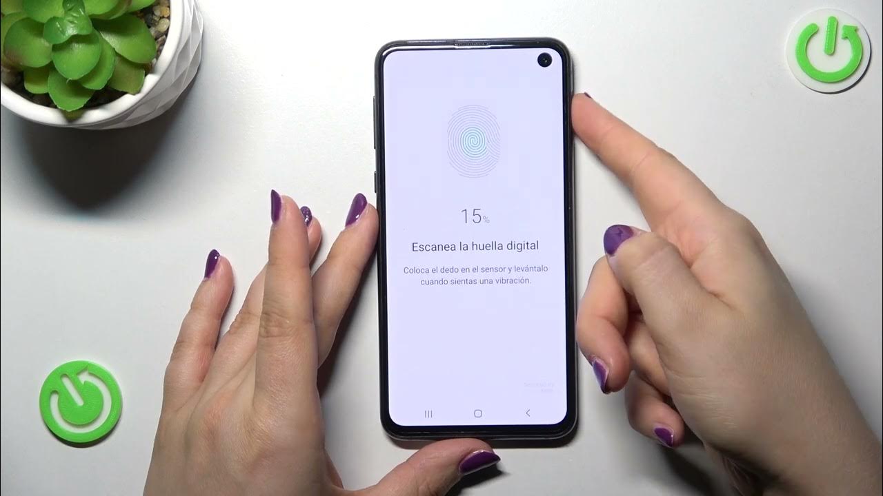 Cómo añadir la huella digital en SAMSUNG Galaxy S10e - poner la huella - YouTube