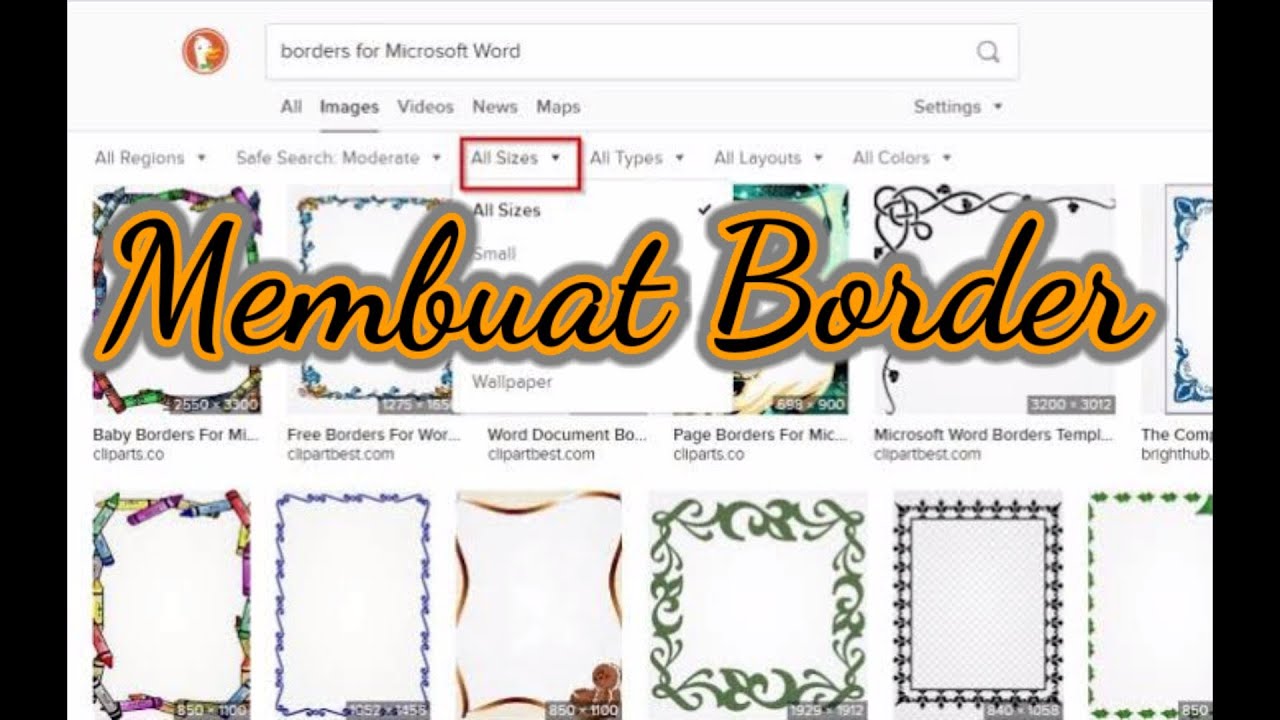 Cara membuat Bingkai Ms. Word - YouTube