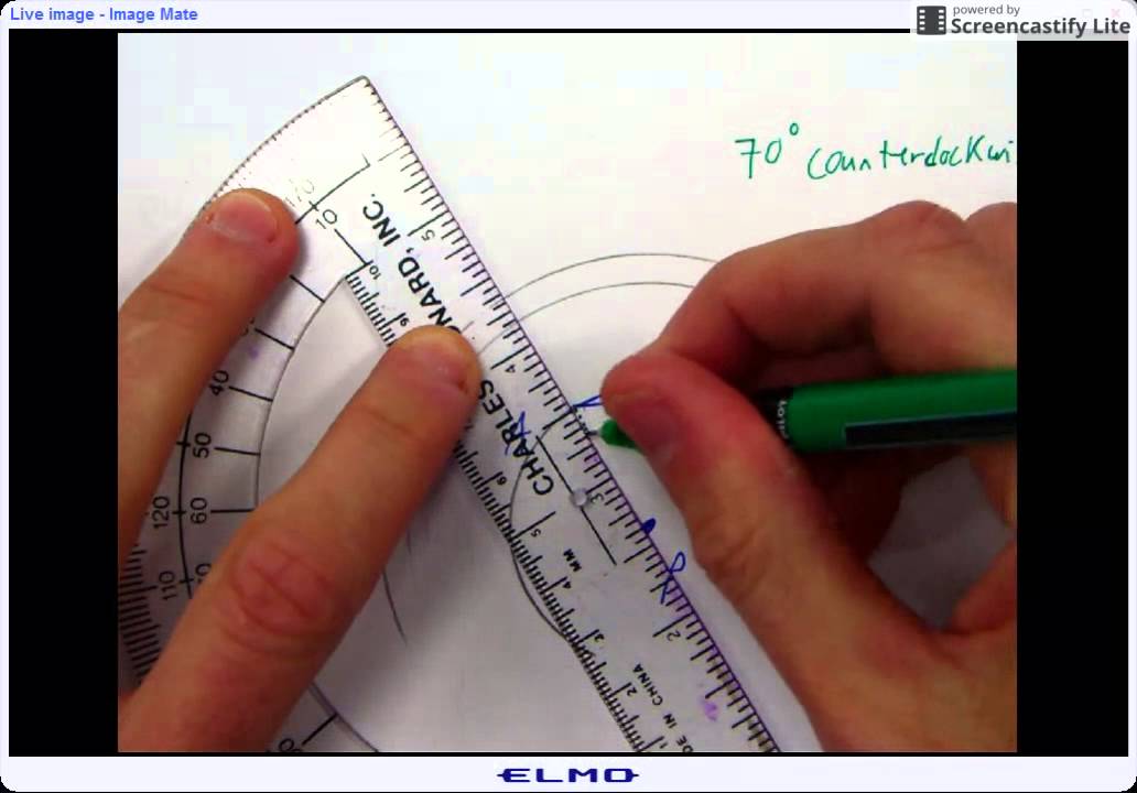 Rotating a triangle about a point - YouTube