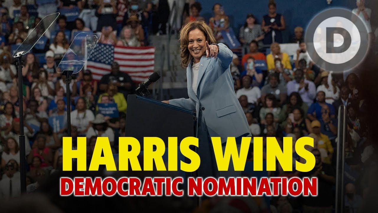 Kamala Wins Officially Democratic Presidential Nomination - YouTube