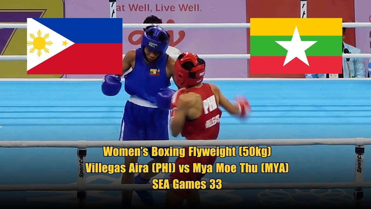 Women’s Boxing Flyweight (50kg): Villegas Aira (PHI) vs Mya Moe Thu ...