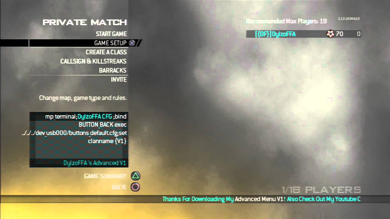MW2 Hosting CFG PS3 - YouTube