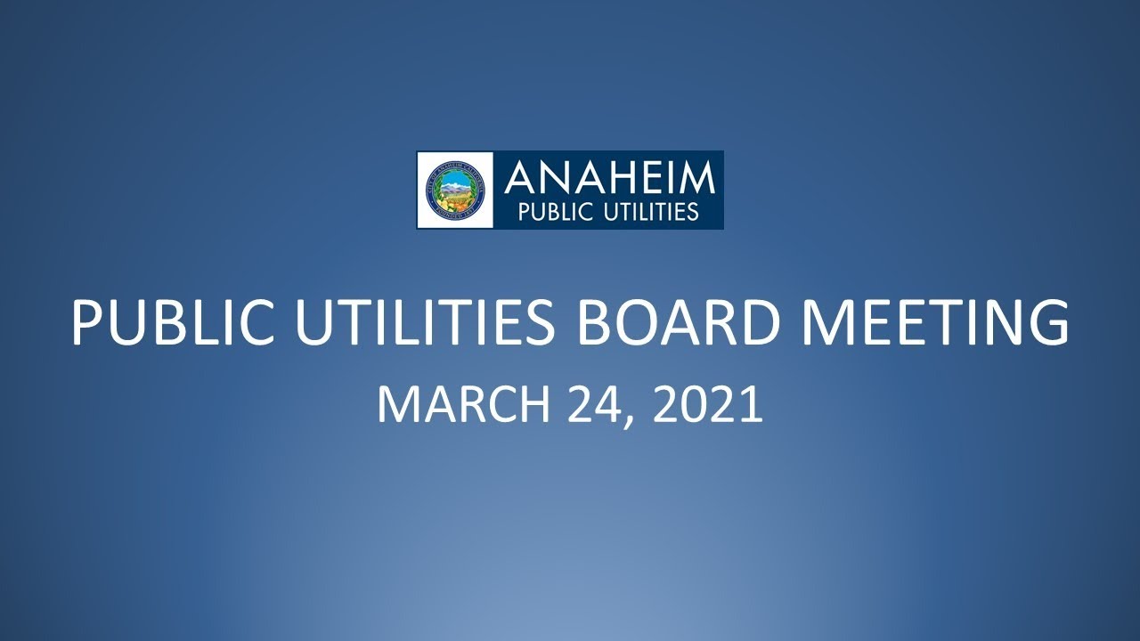Public Utilities Board Meeting March 24, 2021 - YouTube