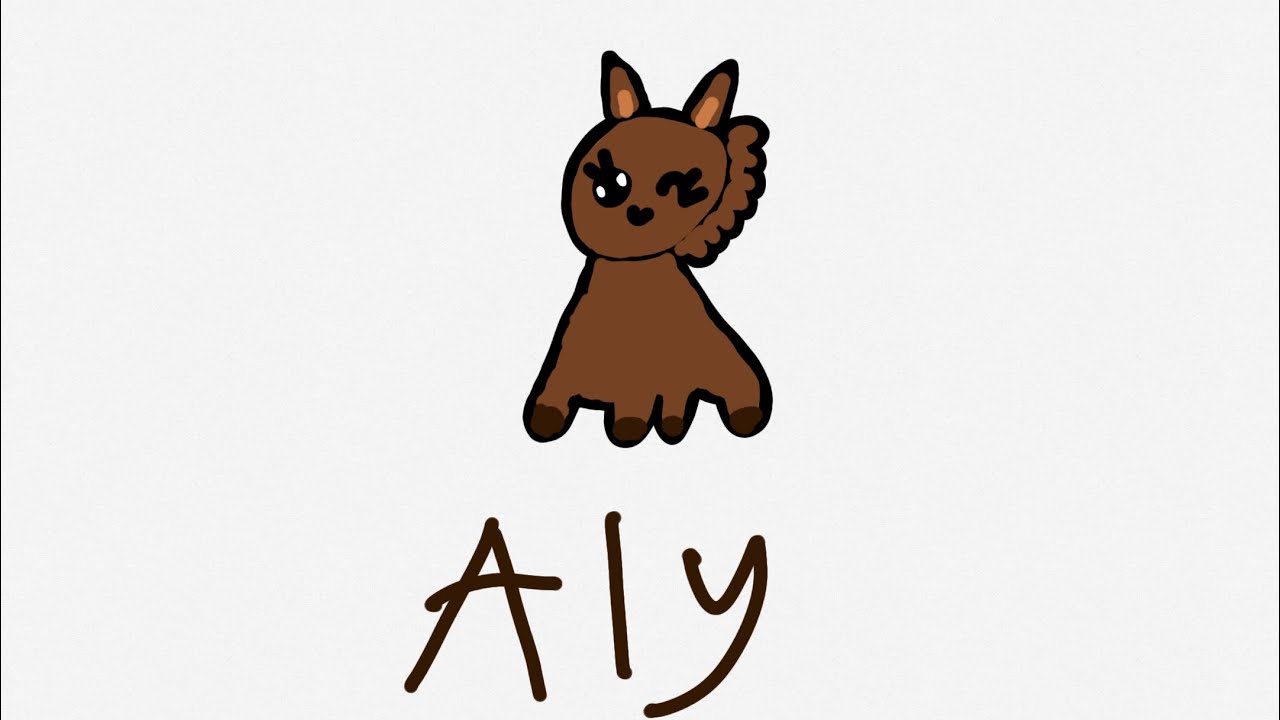 Drawing Aly the horse 🐴 - YouTube