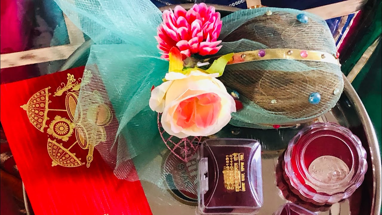 Engagement Shreefal Decoration idea at home/chhab decor /wedding ...