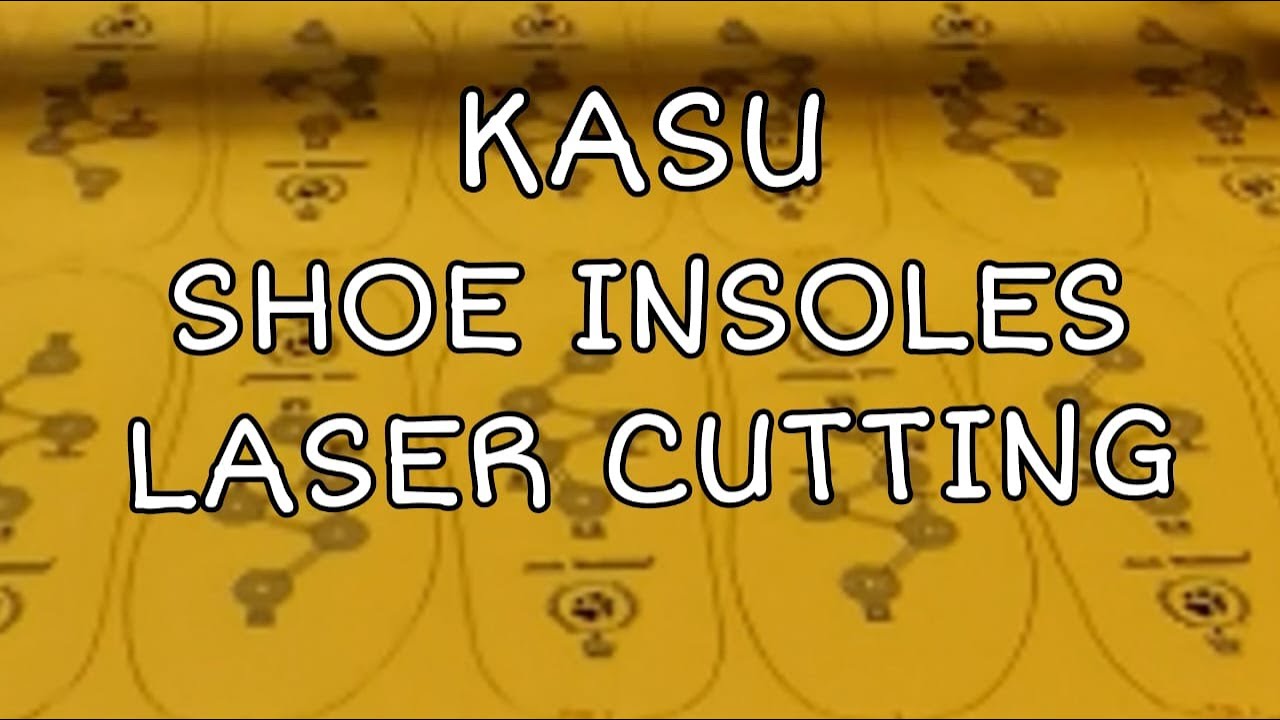 Shoe Insoles perform by KASU Laser Cutting Machine - YouTube