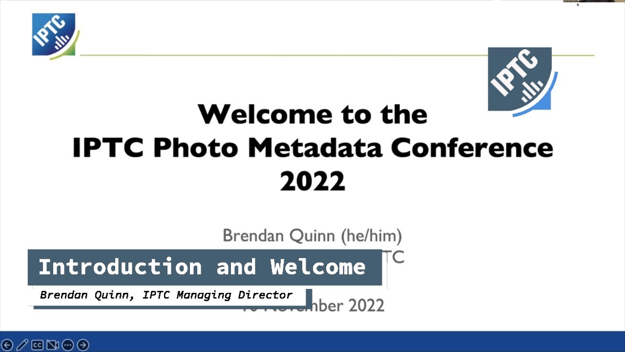 Introduction and Welcome - IPTC Photo Metadata Conference 2022 - YouTube