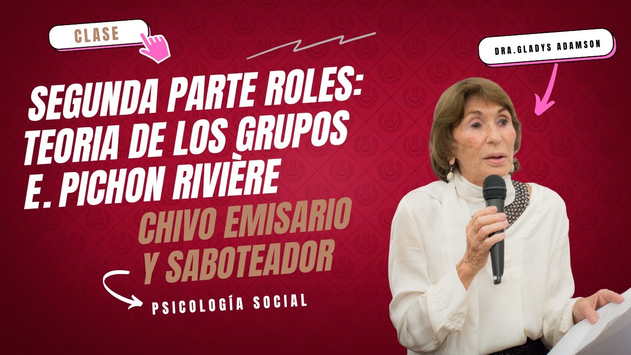 Roles 2da parte: Teoria de los Grupos. Chivo emisario y saboteador por ...