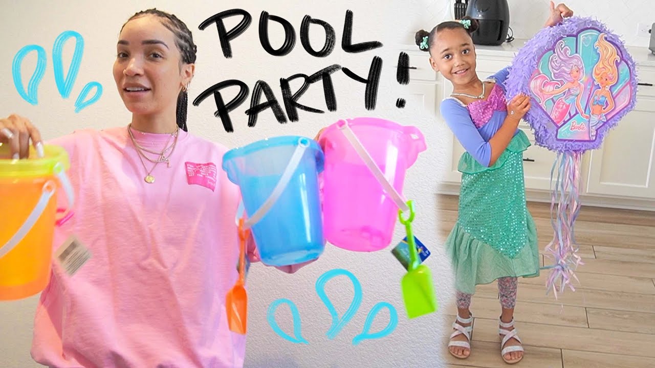 Our First POOL PARTY! | Planning Ziya's Birthday - YouTube