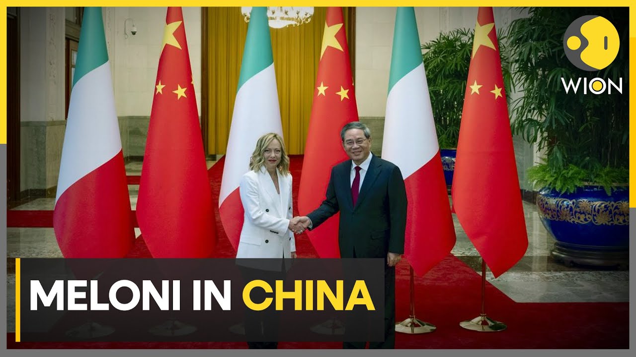 Meloni in China: Italy PM Giorgia Meloni calls need to improve access ...