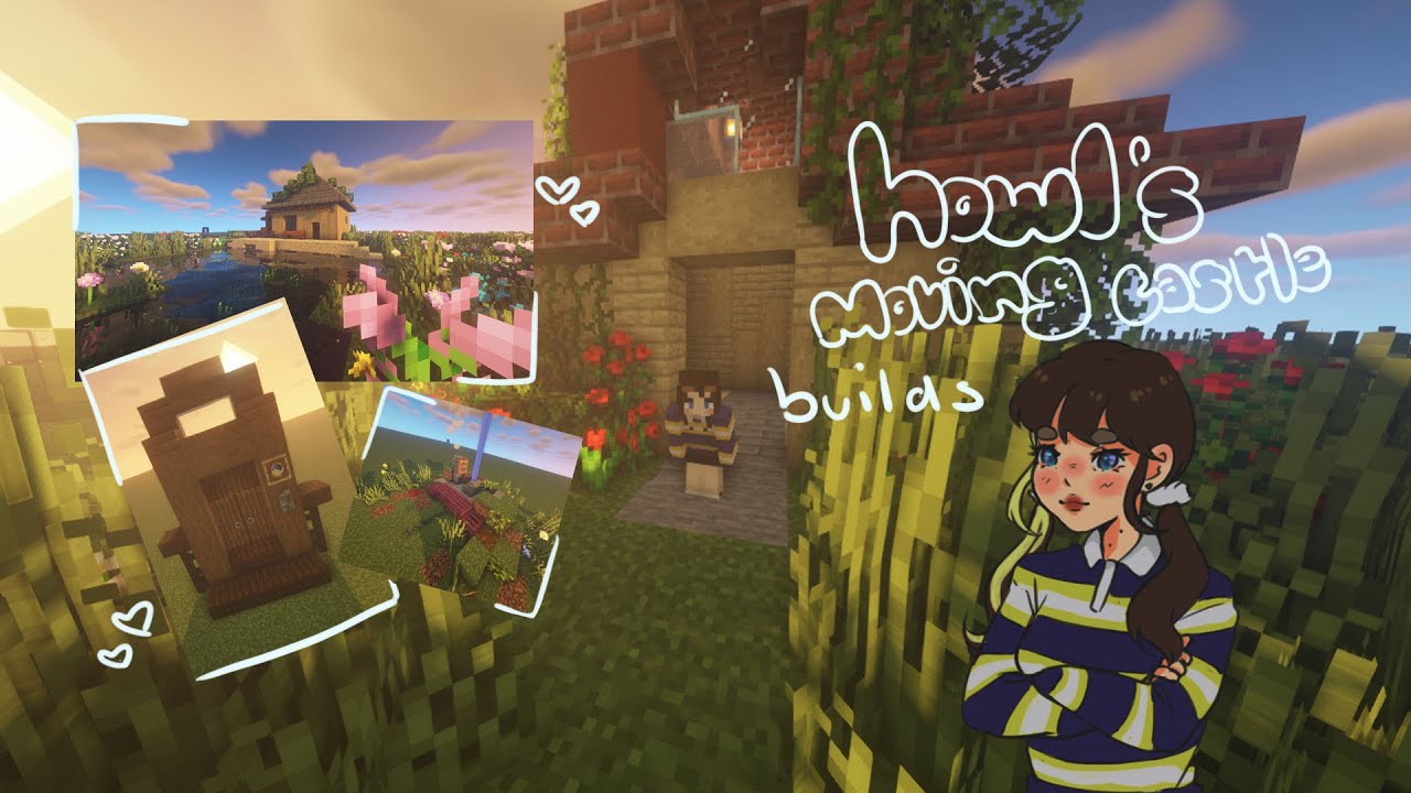 Howls moving castle inspired minecraft builds - YouTube