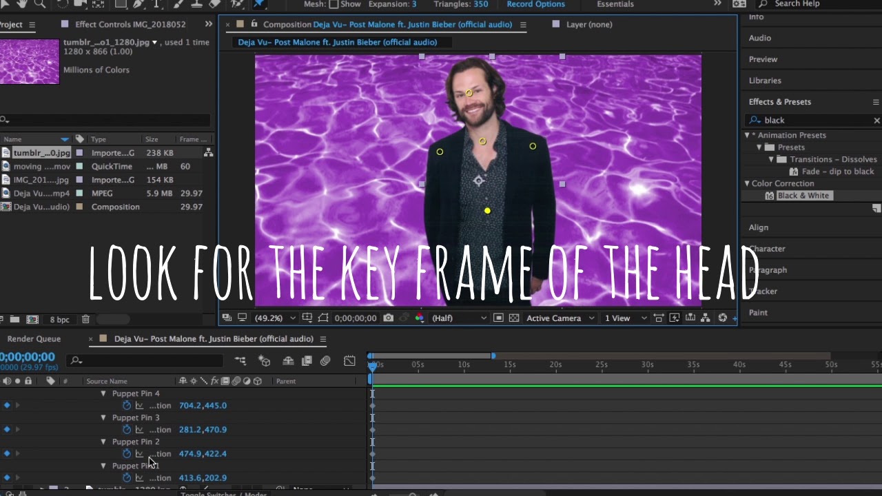 Moving Head Tutorial l After effects - YouTube