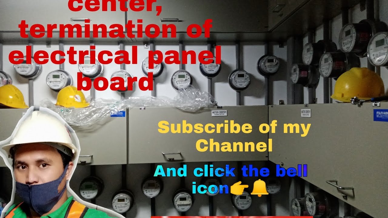 Electrical meter center, termination of electrical panel board - YouTube