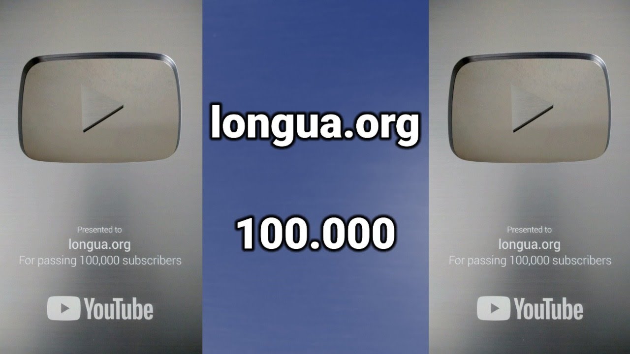 100000 Abonnenten, 100k, longua.org, languages.li, de.longua.org, b1 ...