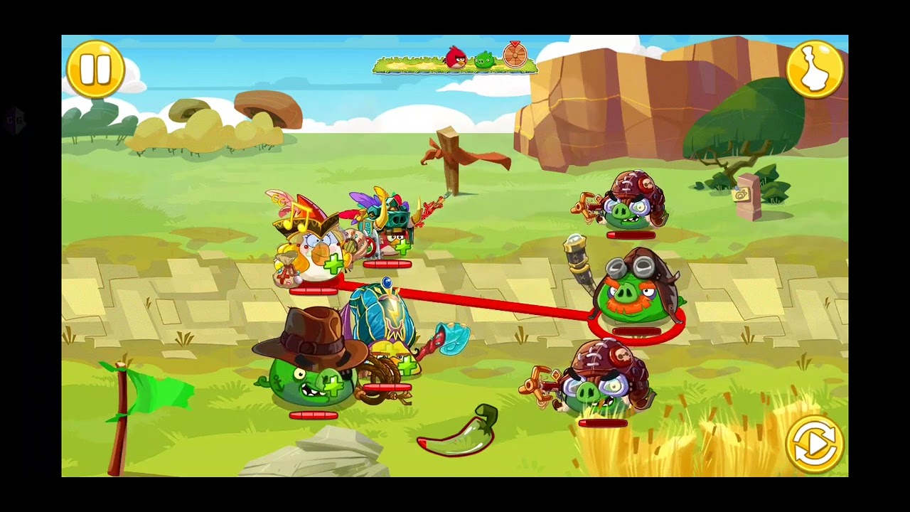 Angry Birds Epic - Defeated Pilot pig in 31 seconds - YouTube