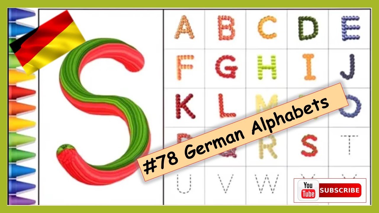  78 German Alphabets ABC In German Alphabets With Pictures YouTube