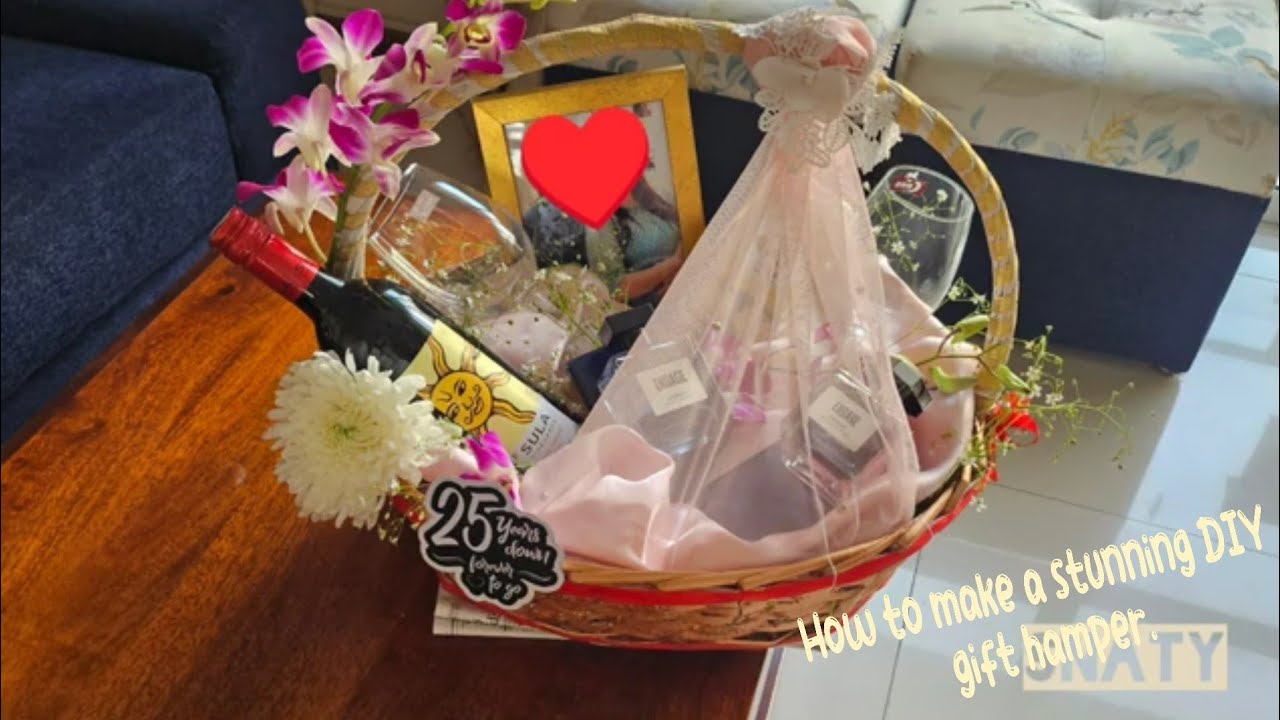 How to Make a Stunning DIY Gift Hamper Basket for Any Occasion | Easy ...