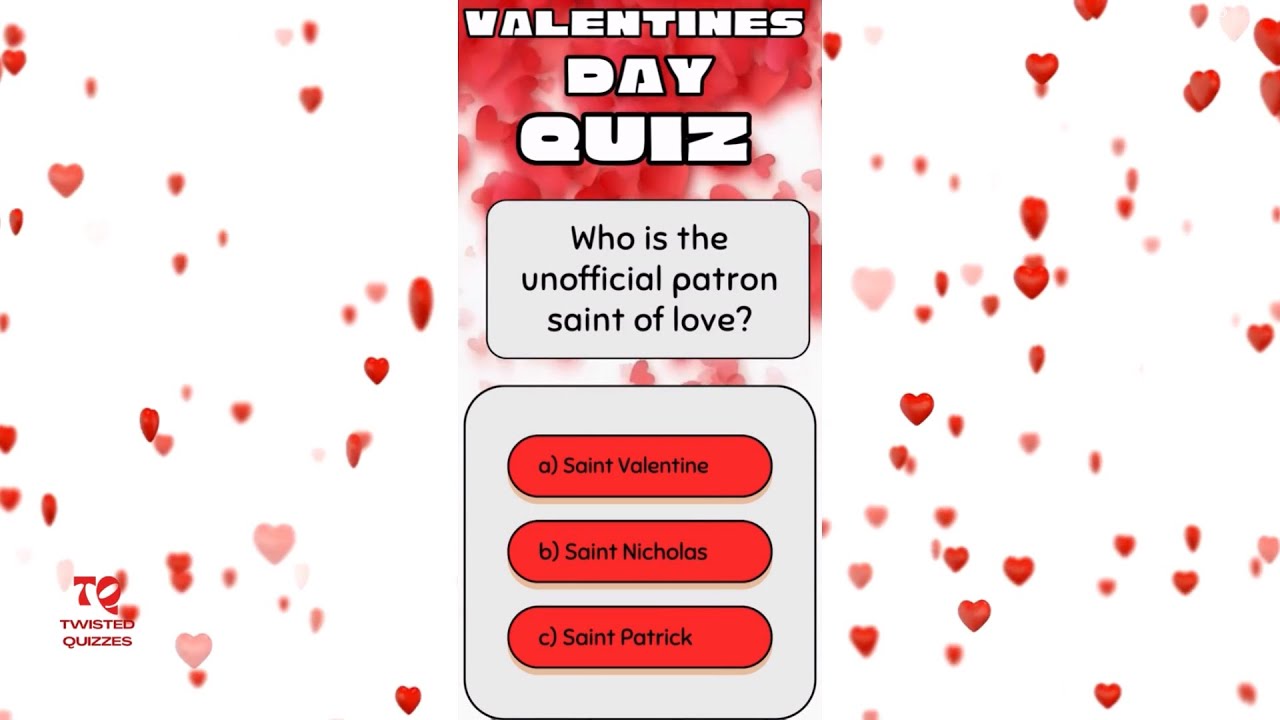 Valentines Day Quiz - YouTube