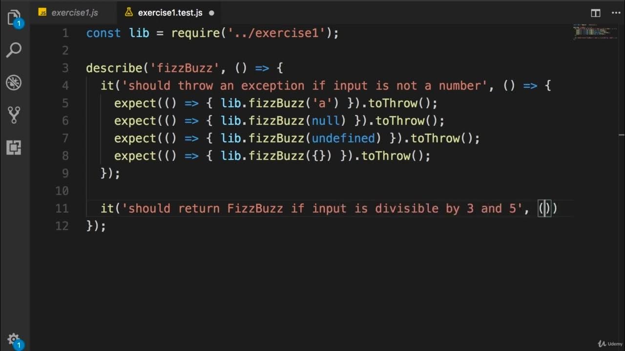 Node.js #163 - Exercise- Testing the FizzBuzz [By Mosh Hamedani] - YouTube
