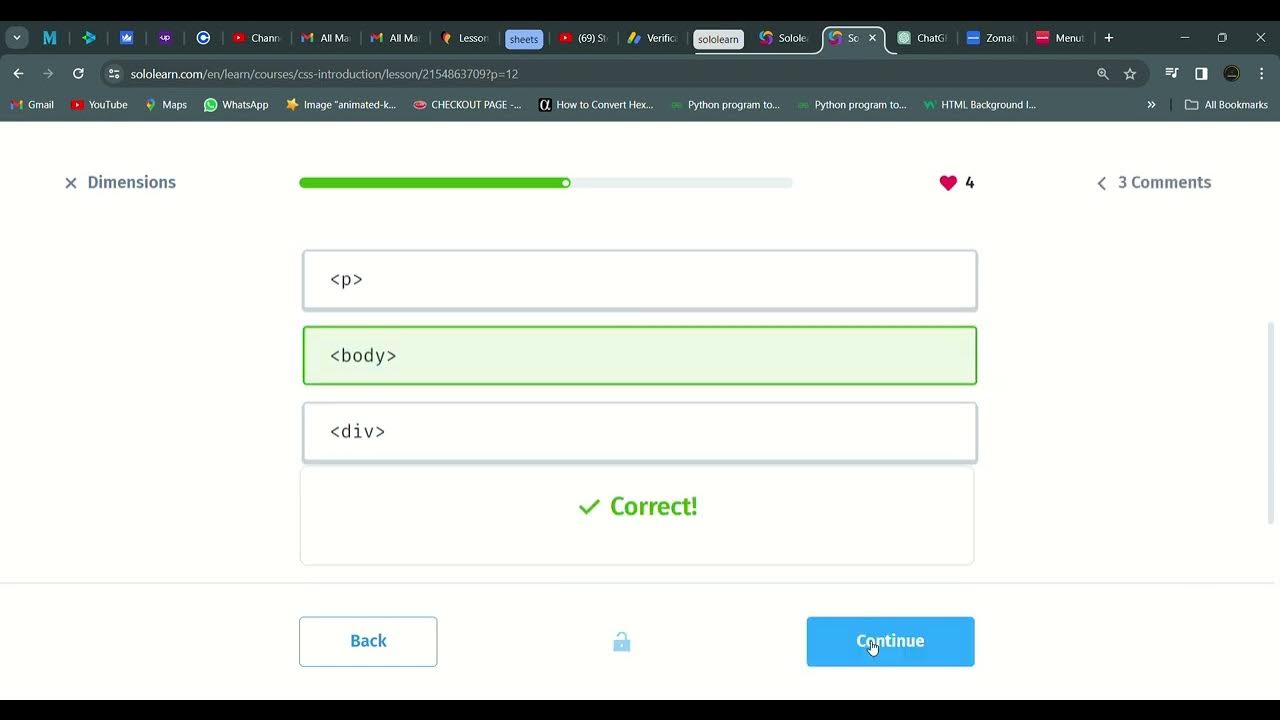 11 Dimensions | Introduction to CSS | sololearn - YouTube