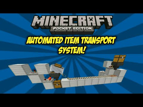 Automated Rail-way Item Transport System|Minecraft - YouTube