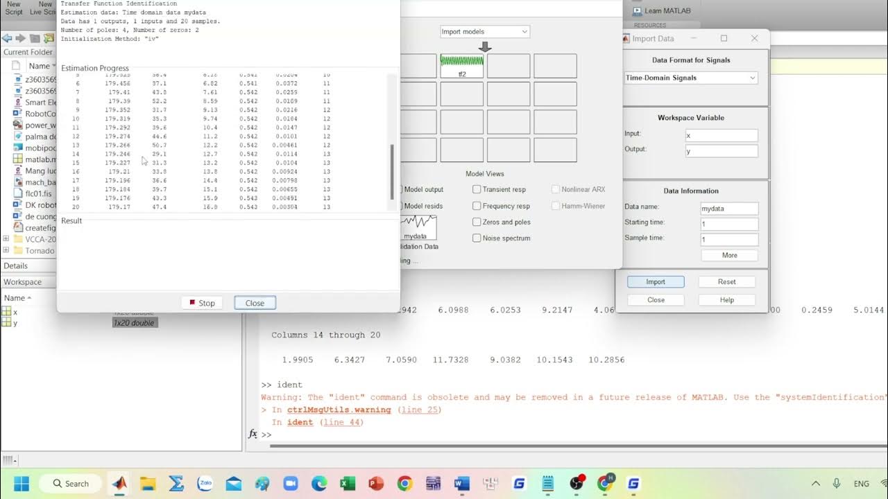 IDENT TOOLBOX IN MATLAB - Sử dụng công cụ nhận dạng của matlab - YouTube