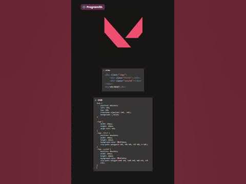 How To Create A Valorant Logo Using Html & Css | Valorant Logo Using Html & Css | Valorant Logo ...