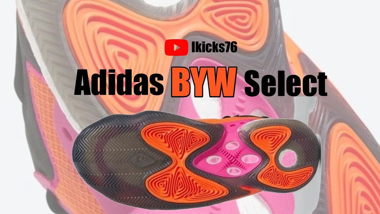 Adidas BYW Select Orange Black Detailed Look - YouTube
