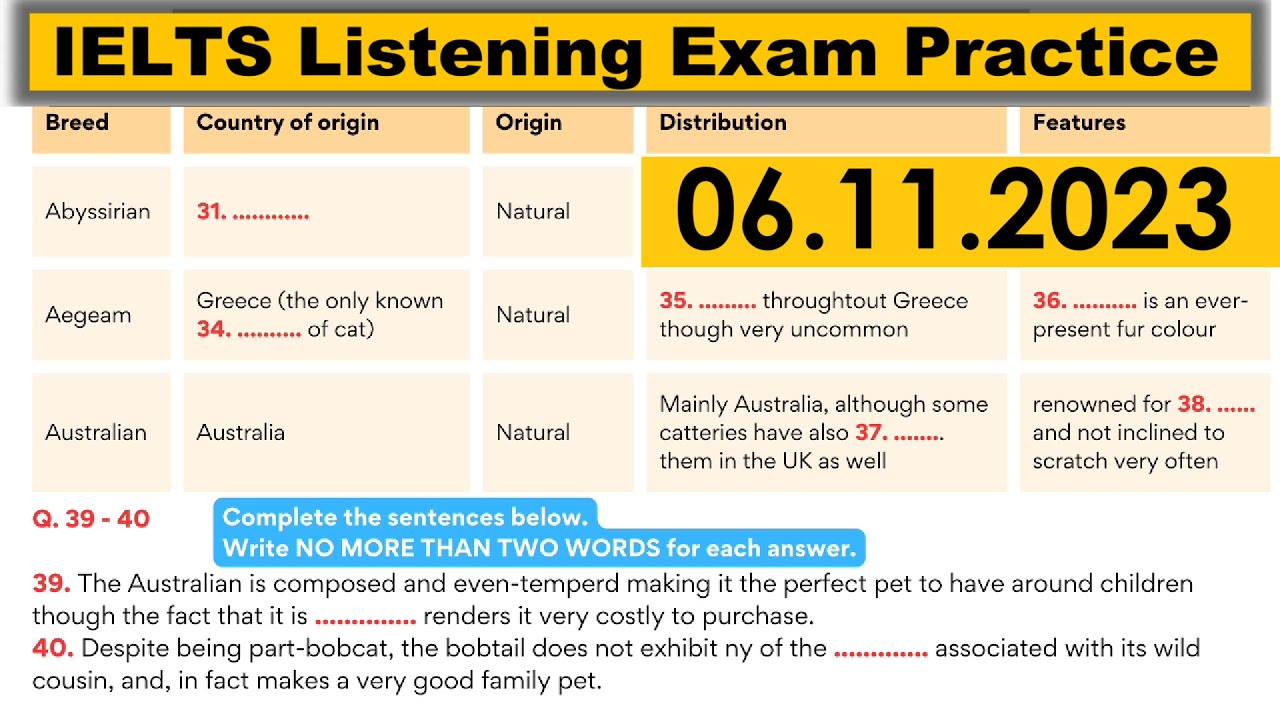 IELTS Listening Practice Test 2023 with Answers | IELTS Listening ...
