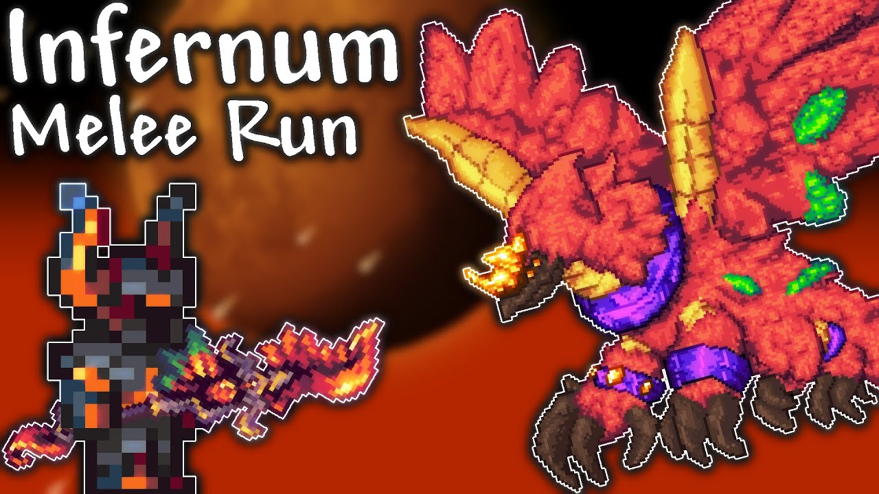 The MELEE Experience in Terraria Calamity INFERNUM Mod - FULL MOVIE ...