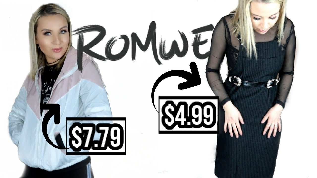 ROMWE TRY ON HAUL AND REVIEW || SCAM or GLAM?! - YouTube