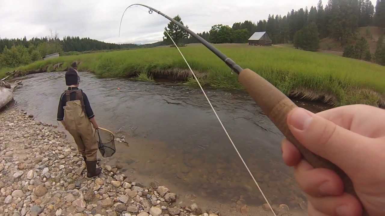 fly fishing on the little pend oreille river - YouTube