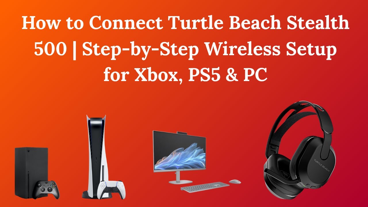 How to Connect Turtle Beach Stealth 500 | Step-by-Step Wireless Setup for Xbox, PS5 & PC - YouTube