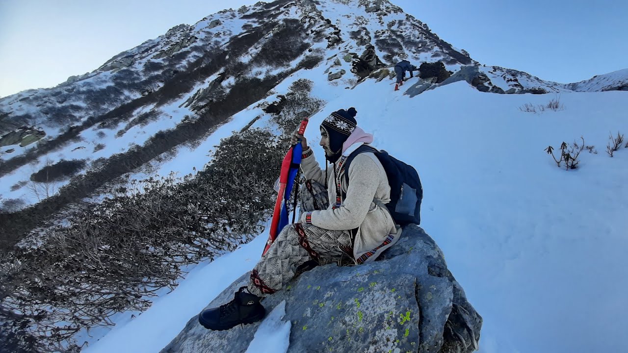 ️Winter Trek to Kankot Dhar |Dhauladhar Himalayas | Himachal Pradesh ...