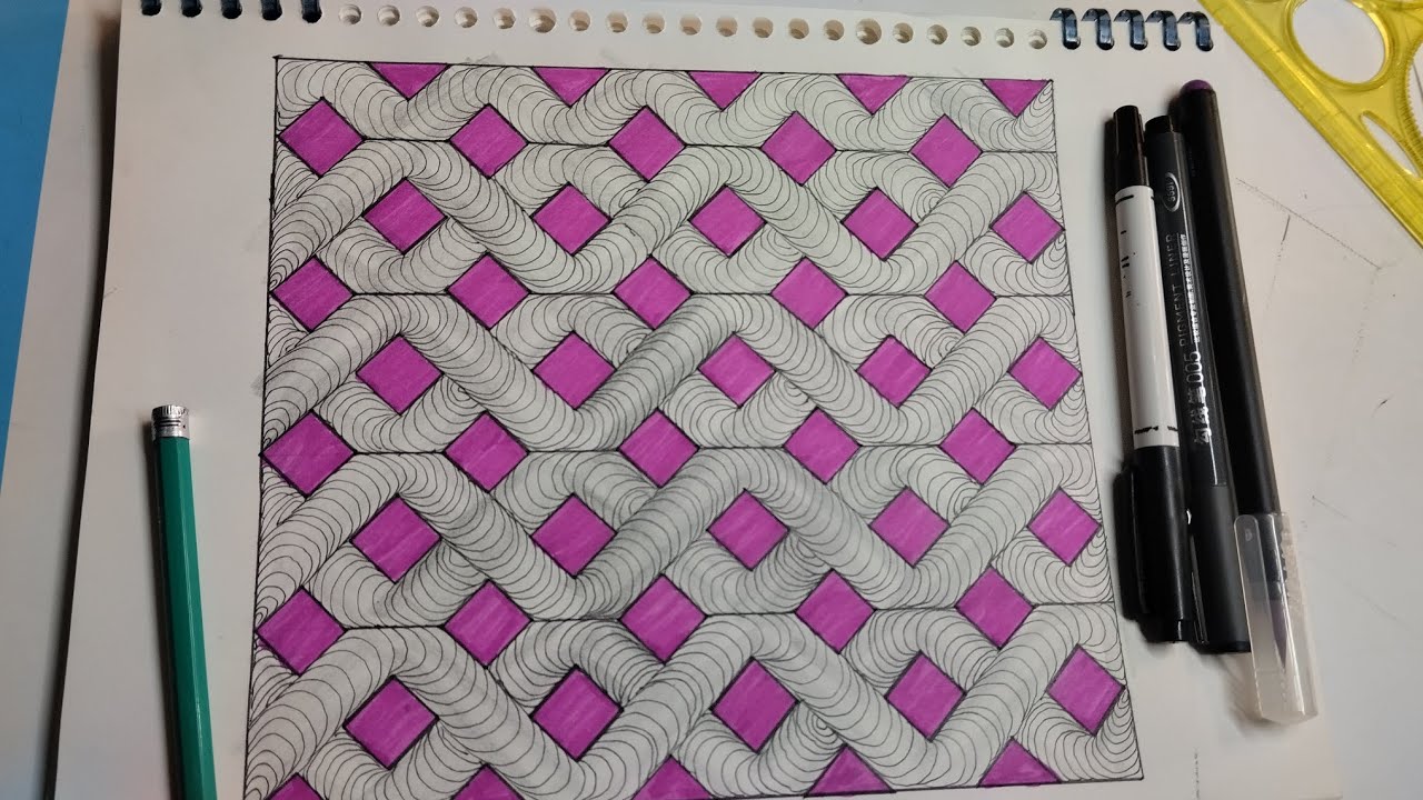 Zentangle art. Doodle art. Drawing. Patterns. Abctraktart. Tangleart. - YouTube