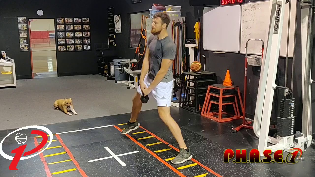 Strength - Lateral Lunge - Knee Drive & Kettlebell - YouTube