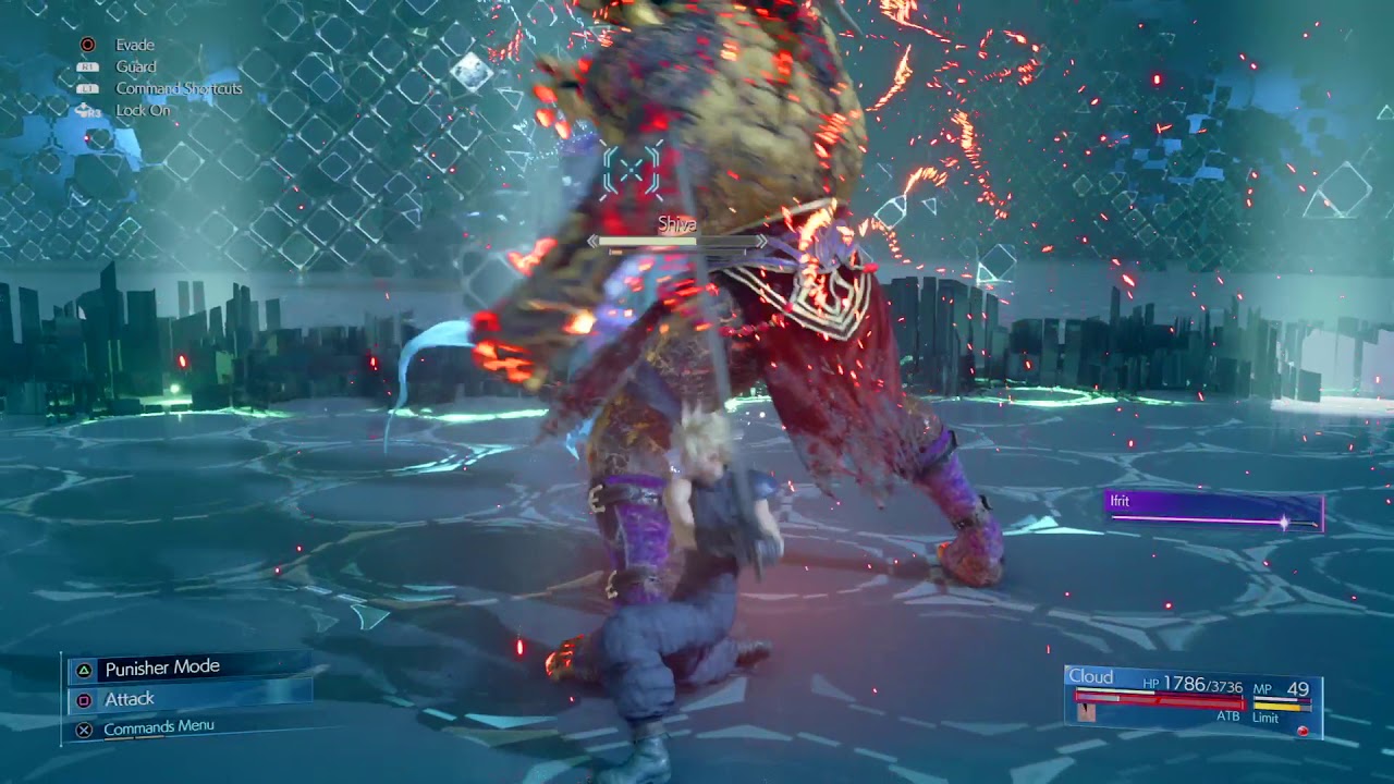 FINAL FANTASY VII REMAKE: Shiva Boss Battle - YouTube