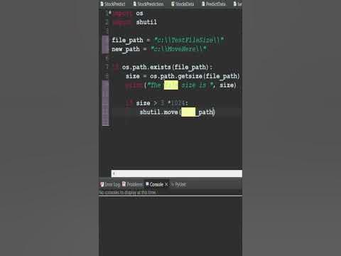 Python check file size and if grater than 3 MB move to another location #shorts#python#coding ...