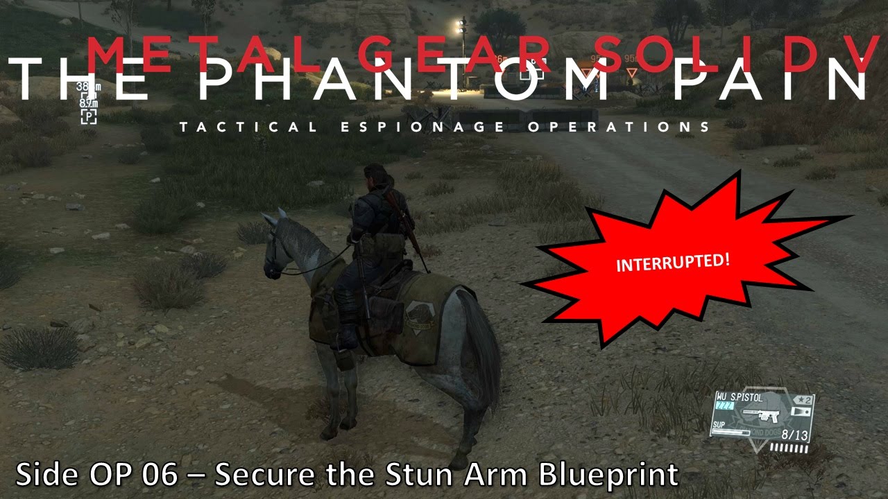 Metal Gear Solid V - Side OP 06 - Secure the Stun Arm Blueprint - YouTube