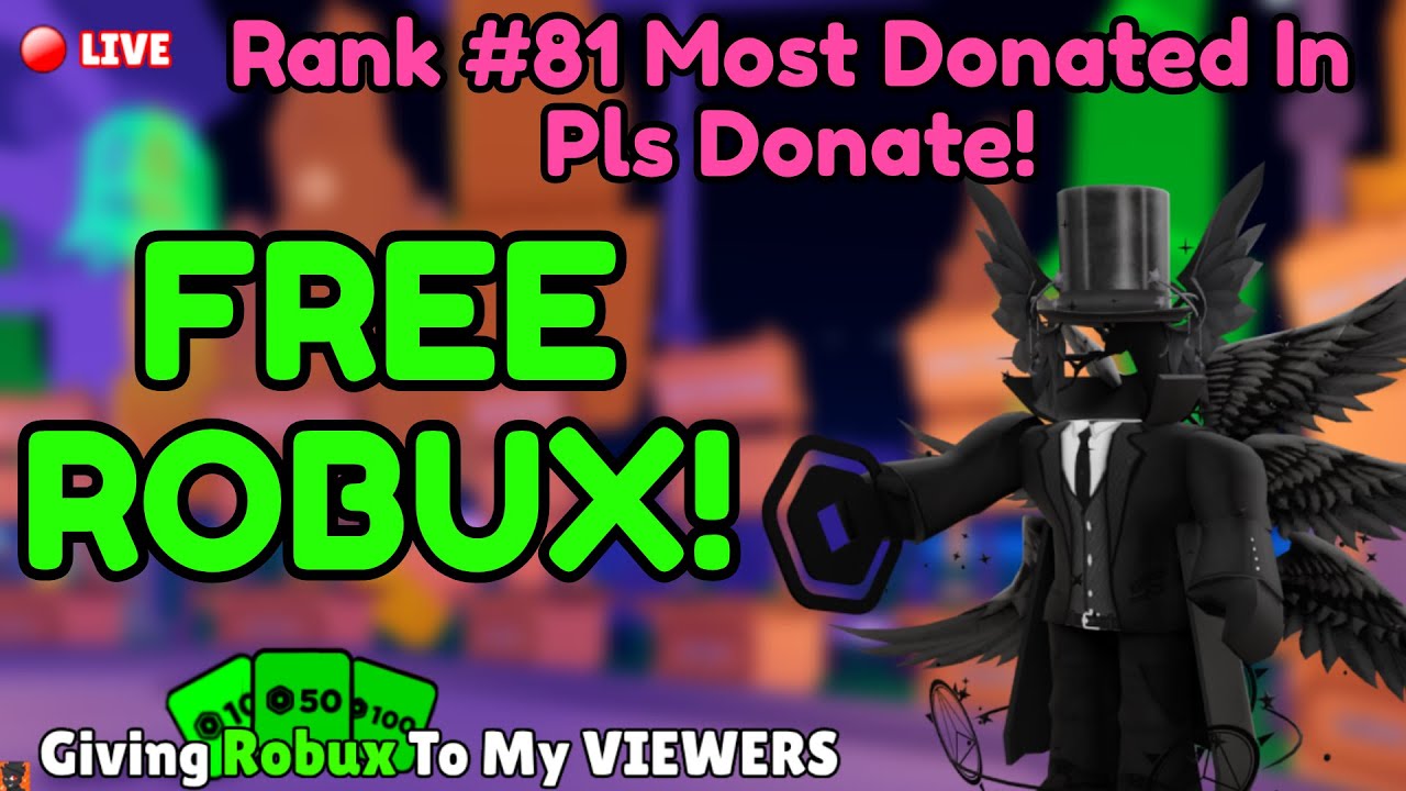 🔴💵FREE ROBUX! (5M+ ROBUX DONATED! Rank #81!)💵| Username ...