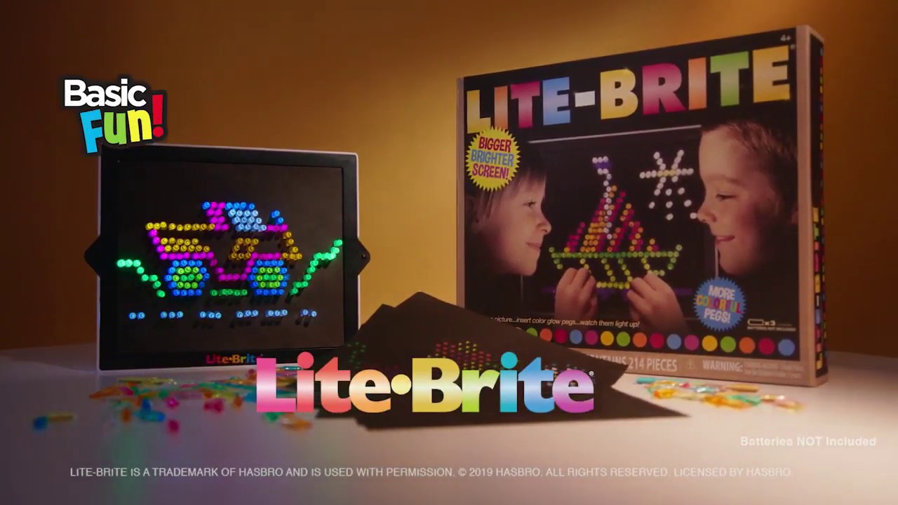 Basic Fun Lite Brite Ultimate Classic Toy Toys & Games - YouTube