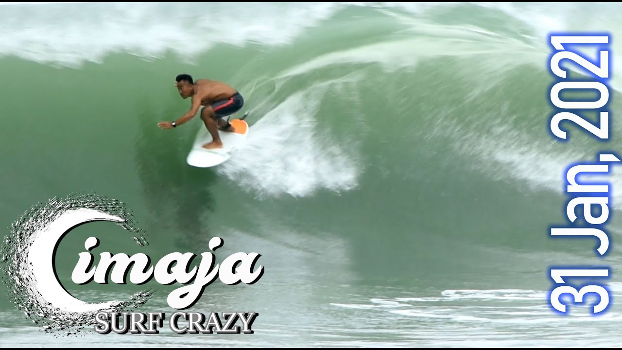 CIMAJA Surfing - 31 Jan, 2021 インドネシア サーフィン - YouTube
