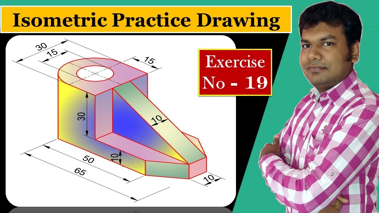 Isometric Drawing Tutorial for Beginners ǀǀ AutoCAD Isometric Drawing ...