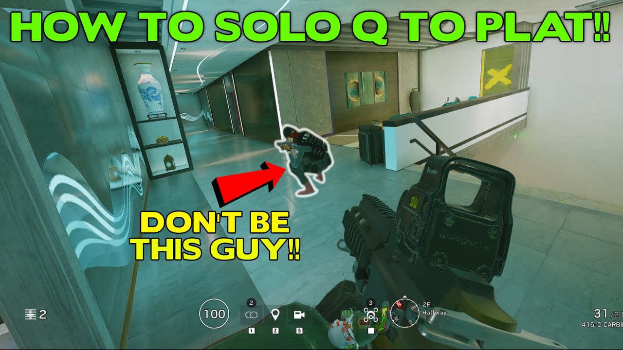 How to Solo Queue to Platinum || Rainbow Six Siege Tips - YouTube