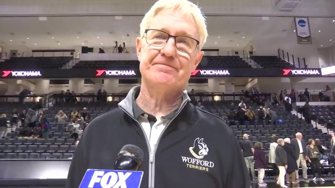 Wofford Head Coach Jimmy Garrity Emotional for Senior Night Win - YouTube
