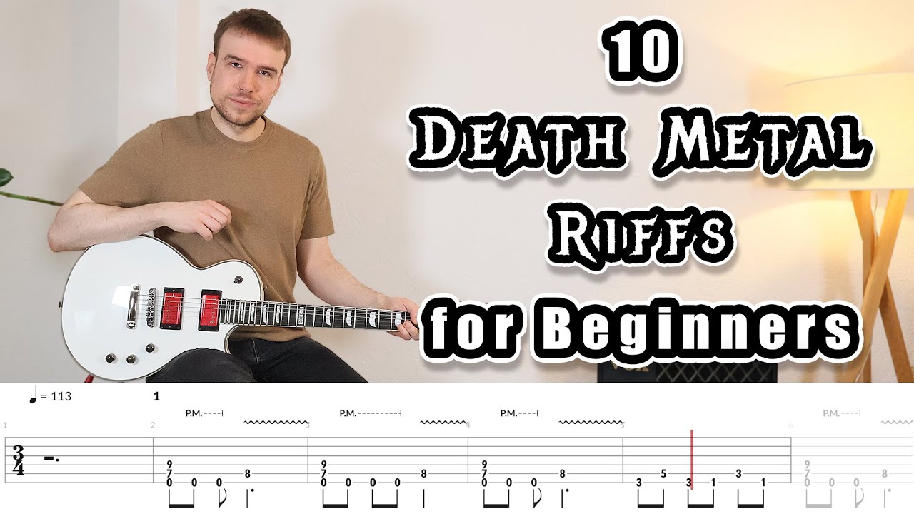 10 Death Metal Guitar Riffs for Beginners - YouTube