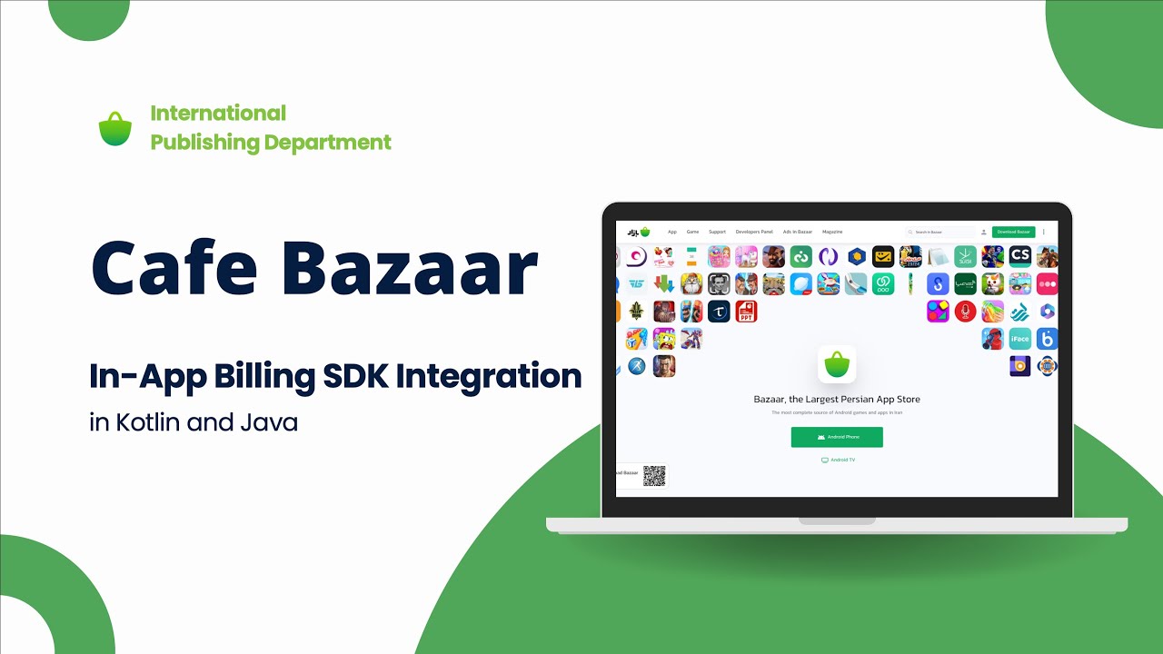 Cafe Bazaar In-App Billing SDK Integration Tutorial - YouTube