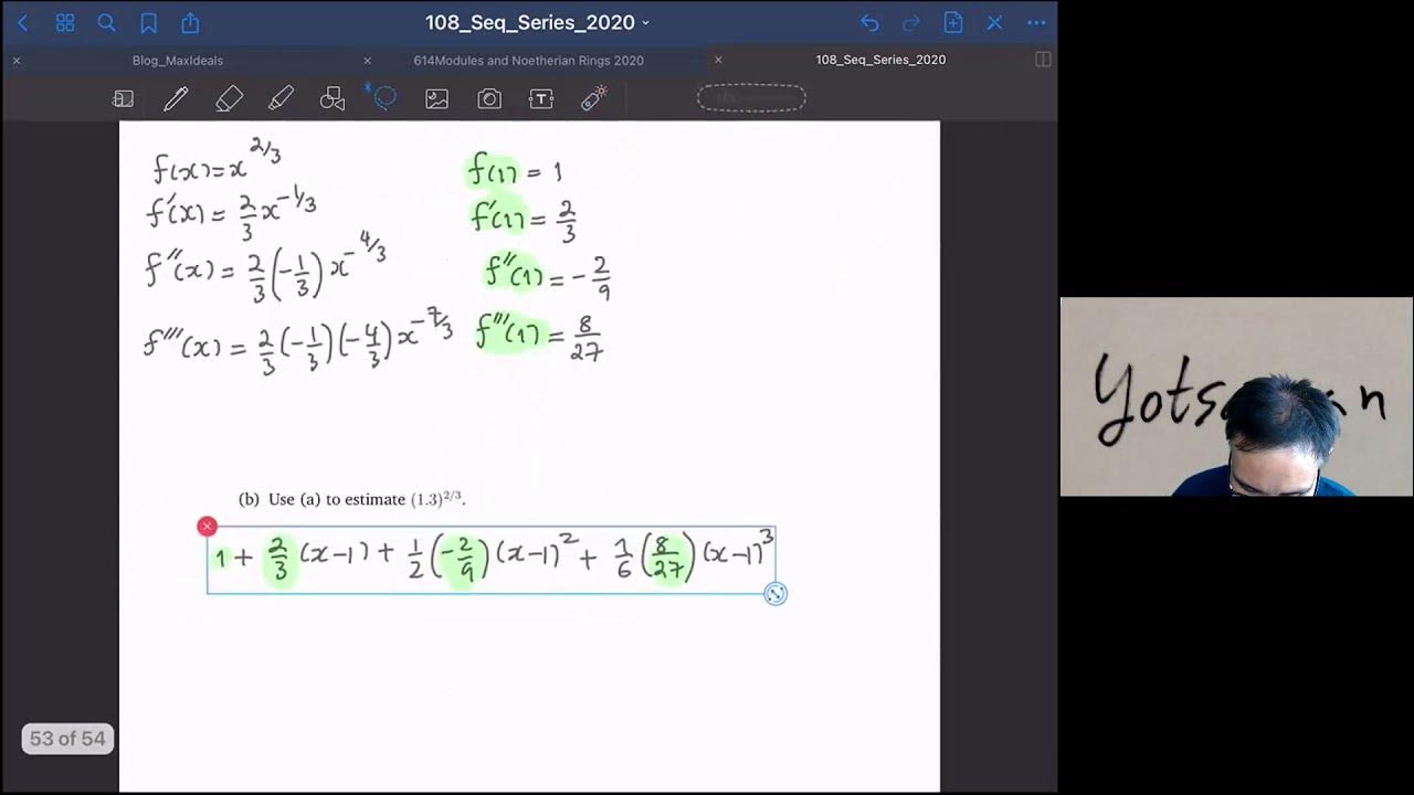 18 Applications of Taylor Polynomials - YouTube